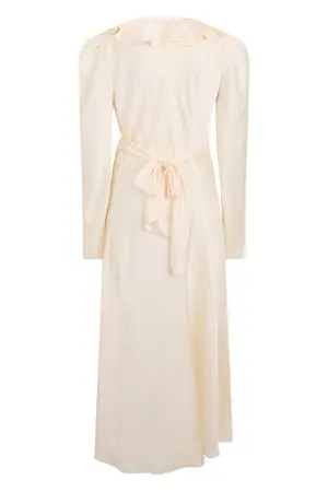 Philosophy Di Lorenzo Serafini Wrap Long-sleeved Dress - Ivory