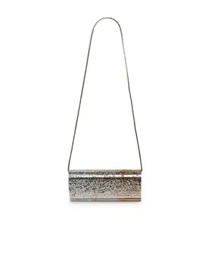 JIMMY CHOO Sweetie Glitter Chain-linked Clutch Bag