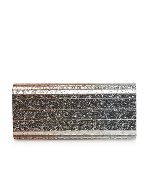JIMMY CHOO Sweetie Glitter Chain-linked Clutch Bag
