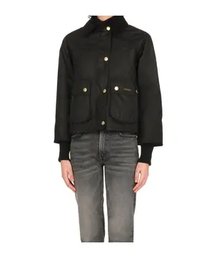 Barbour Cropped Beadnell Waxed Jacket