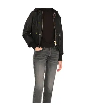 Barbour Cropped Beadnell Waxed Jacket