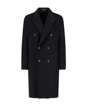 Tagliatore Flap-pocketed Double-breasted Coat