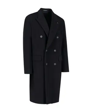 Tagliatore Flap-pocketed Double-breasted Coat