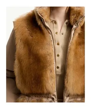 Moncler Blaireau 2-in-1 Shearling Down Jacket