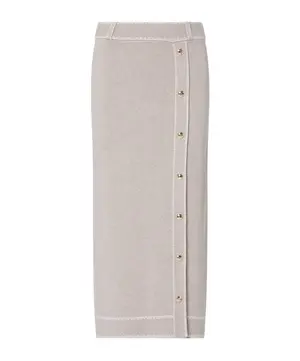 Liu Jo Midi Skirt In Silk Blend