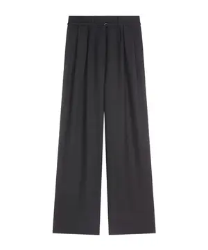Dries Van Noten Belted Pleated Trousers - Black