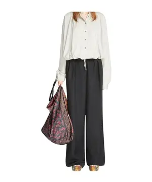 Dries Van Noten Belted Pleated Trousers