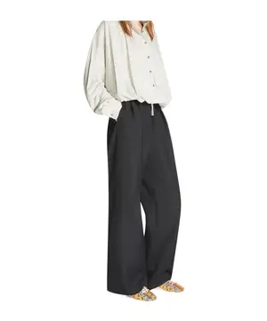 Dries Van Noten Belted Pleated Trousers