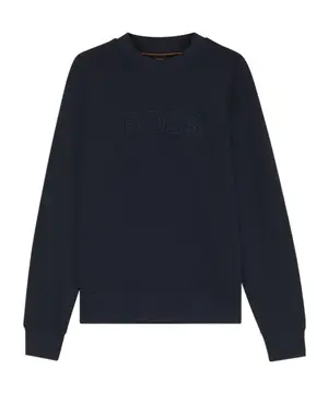 Hugo Boss Relaxed-fit Sweatshirt With Embroidered Logo