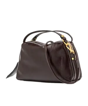 GIANNI CHIARINI Zippered Shoulder Bag - Black