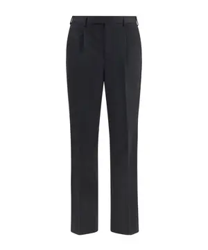 PT TORINO Straight-leg Casual Trousers - Black