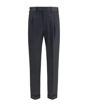 PT TORINO Straight-leg Casual Trousers - Black
