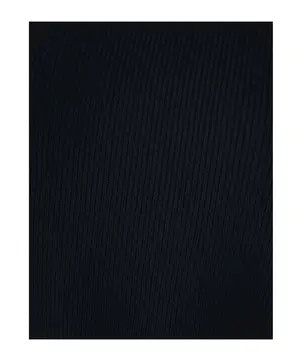 Malo Ribbed Cropped Sweater - Black