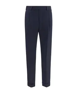 PT TORINO Straight-leg Casual Trousers - Black
