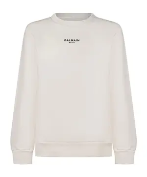 Balmain Logo-print Sweatshirt - White