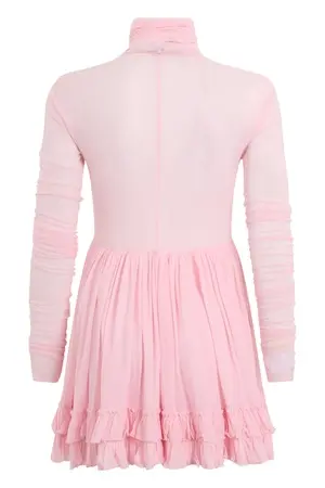 Philosophy Di Lorenzo Serafini Ruched Ruffled High Neck Dress