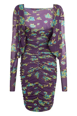 Philosophy Di Lorenzo Serafini Ruched Floral Long Sleeve Dress