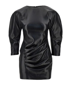 Andamane Round-neck Dress - Black