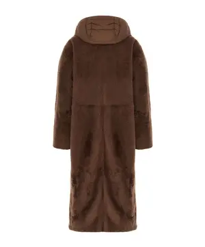 MOORER Hooded Double-breasted Coat