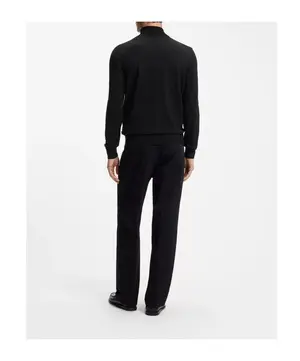 Hugo Boss Zip-up Sweater In Merino Wool