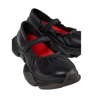 Camper Karst Two-strap Ballet Flats - Black