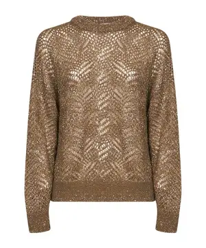 Brunello Cucinelli Long-sleeve Knit Top - Brown