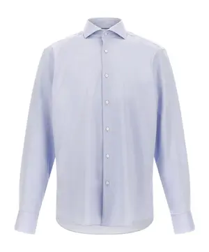 Hugo Boss Long-sleeved Shirt - Light Blue