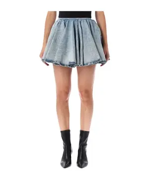 HAIKURE Ziggy Wide Pleated Mini Skirt
