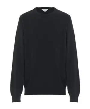 Malo Crew-neck Long-sleeve Sweater - Black