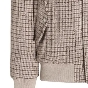 Eleventy Checked Shearling-collar Jacket