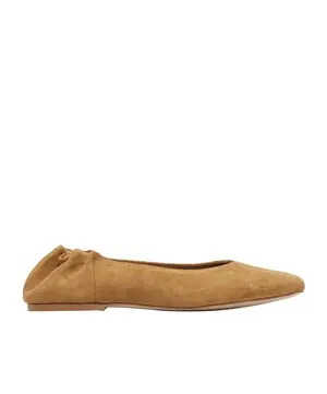 A.p.c. Suede Ballet Flats - Beige