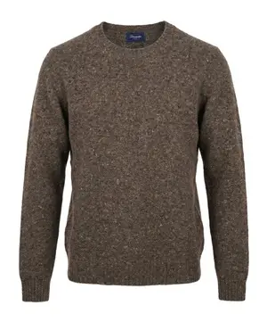 DRUMOHR Flecked Wool Sweater - Brown