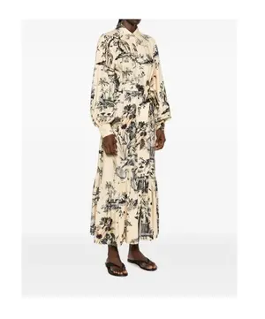 Etro Printed Tiered Maxi Dress