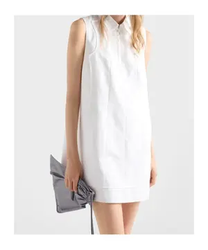 Prada Chino Zipper Mini Dress