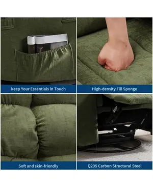 GAOMON 360degree Swivel Recliner Sofa