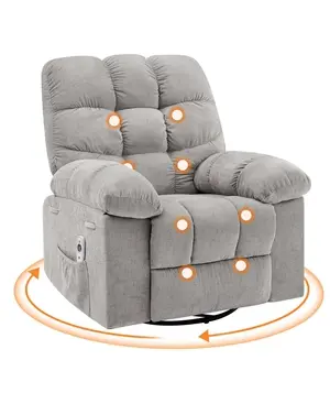 GAOMON 360degree Swivel Recliner Sofa - Grey