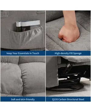 GAOMON 360degree Swivel Recliner Sofa