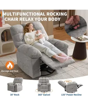GAOMON 360degree Swivel Recliner Sofa