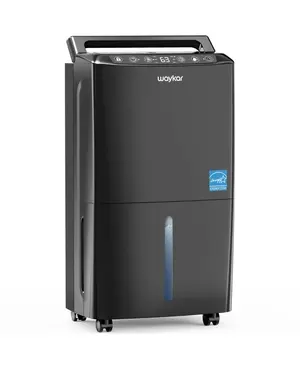WAYKAR 2500 Sq Ft Dehumidifier For Basement – Intelligent Control - Black