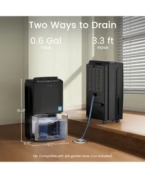 WAYKAR 2500 Sq Ft Dehumidifier For Basement – Intelligent Control