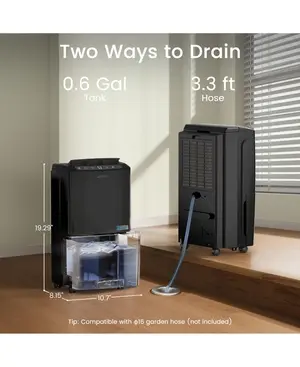 WAYKAR 2500 Sq Ft Dehumidifier For Basement – Intelligent Control