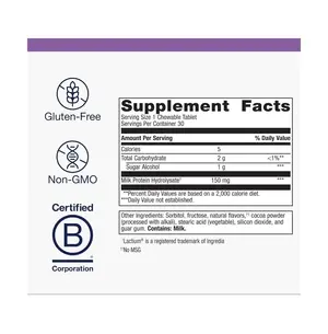 METAGENICS Nusera Chocolate-flavored Chewable Stress And Calm Support With Lactium