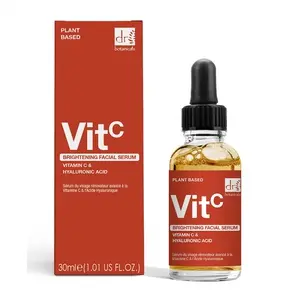 DR. BOTANICALS Brightening Facial Serum With 5 Percentage Vitamin C And 2 Percentage Hyaluronic Acid 30milliliter - White