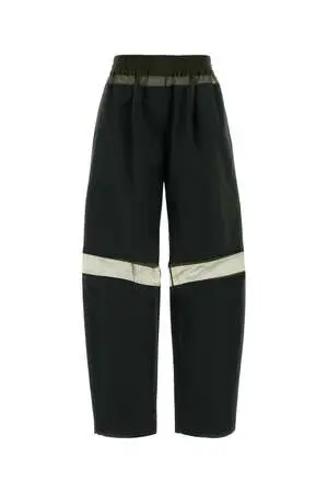 Fendi Olive Cotton Blend Pant - Green