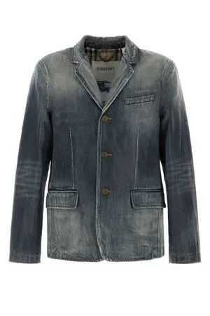 Burberry Denim Blazer - Blue