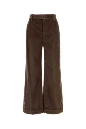 Brunello Cucinelli Corduroy Wide-leg Pants - Brown