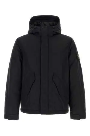 Stone Island Polyester Blend Padded Jacket - Black