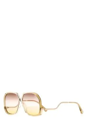 Chloé Yellow Acetate Sunglasses - Multicolor