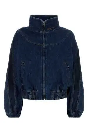 Givenchy Denim Bomber Jacket - Blue