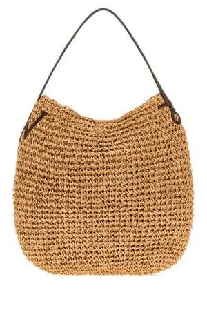 JW Anderson Raffia Bulb Xl Handbag - Brown